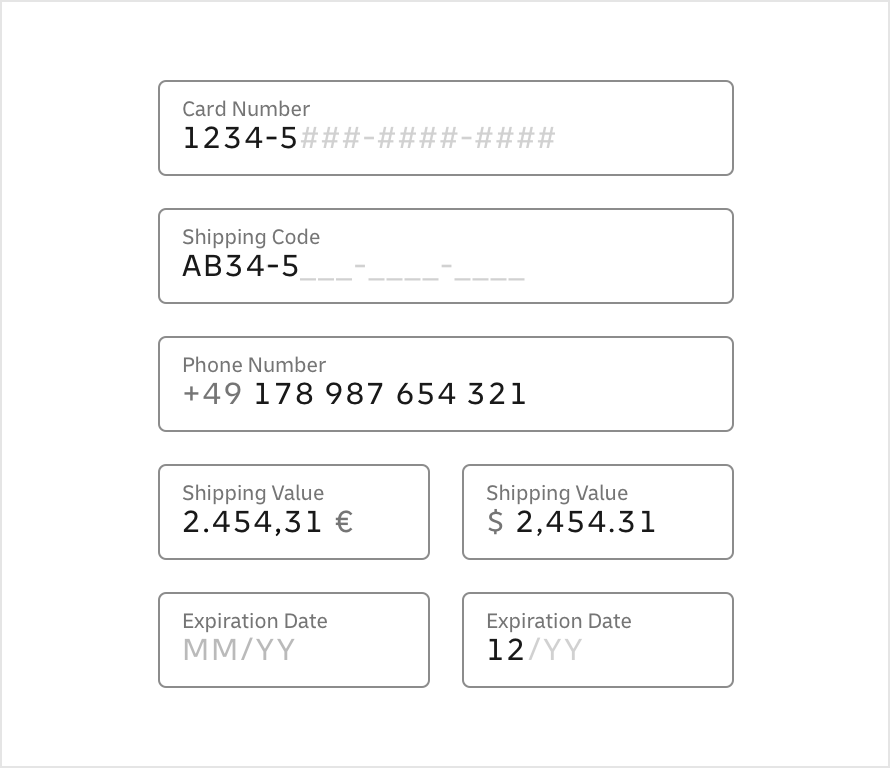 Formatted Text Fields