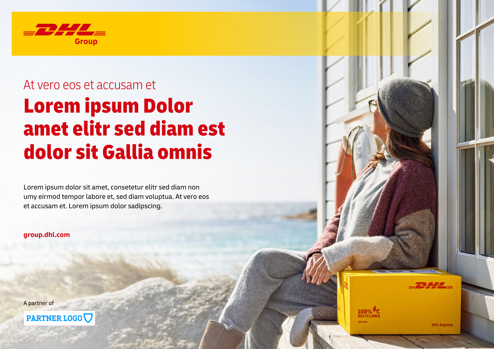 Partner Logos in DHL Group Layouts