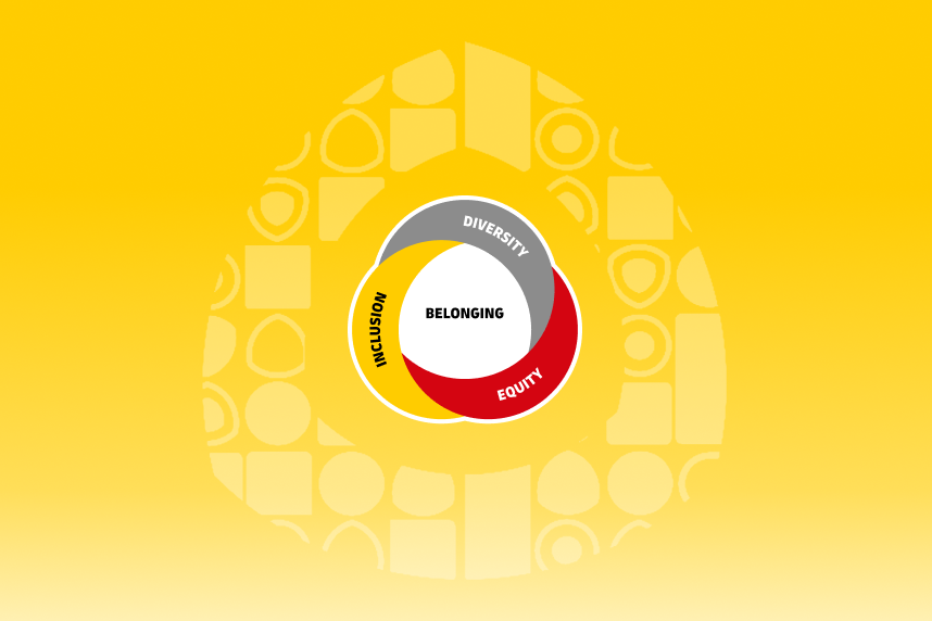 You can use the DEIB Logo together with the Supporting Visual. However ...