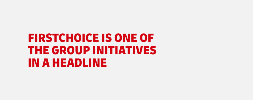 First Choice may not be written together.