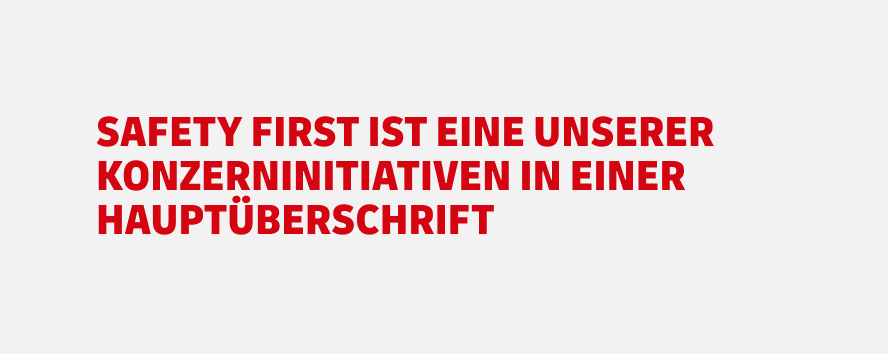 Die Konzerninitiative wird versal geschrieben, wenn die ...