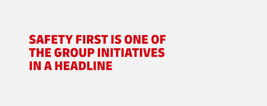 Use uppercase for the group initiative if your headline is also ...
