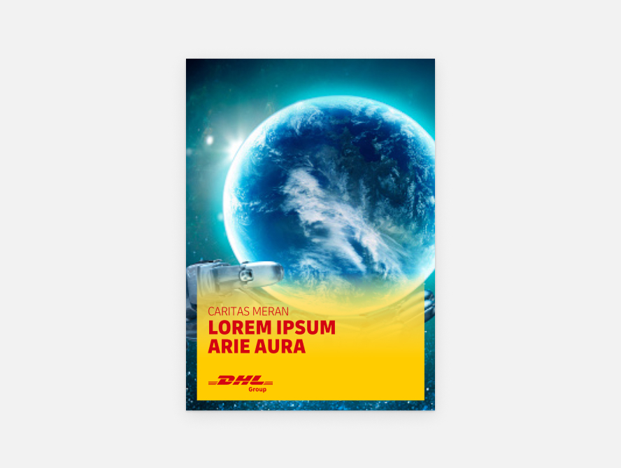 Don’t use unnatural, artificial, or synthetic images as a key visual.