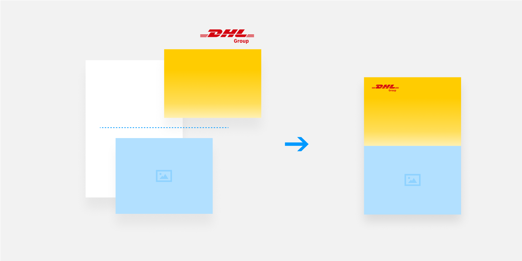 The full-format gradient shares the layout with an image or completely ...
