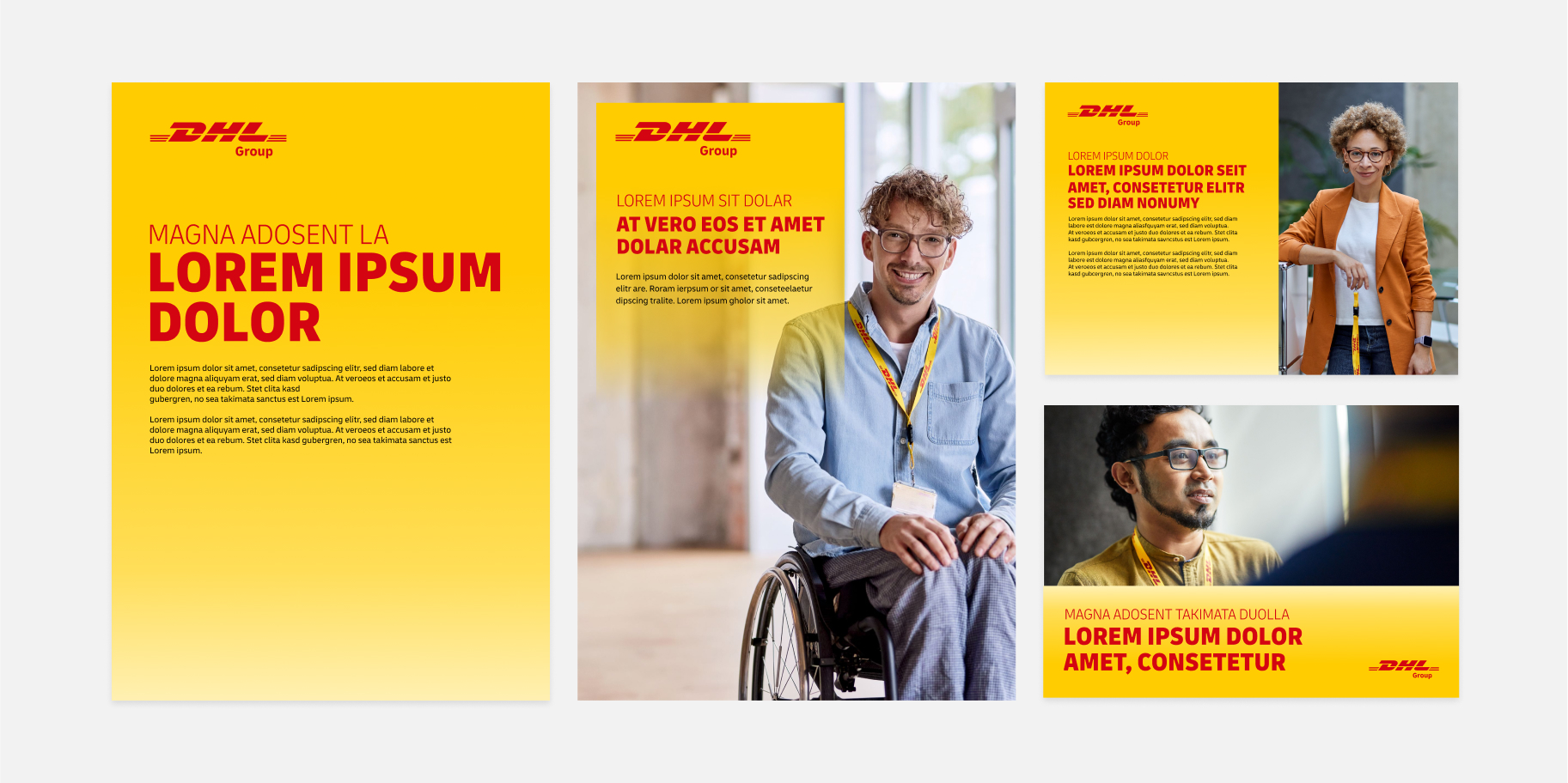 Place logo, text and other elements within the Gradient Module. Place ...