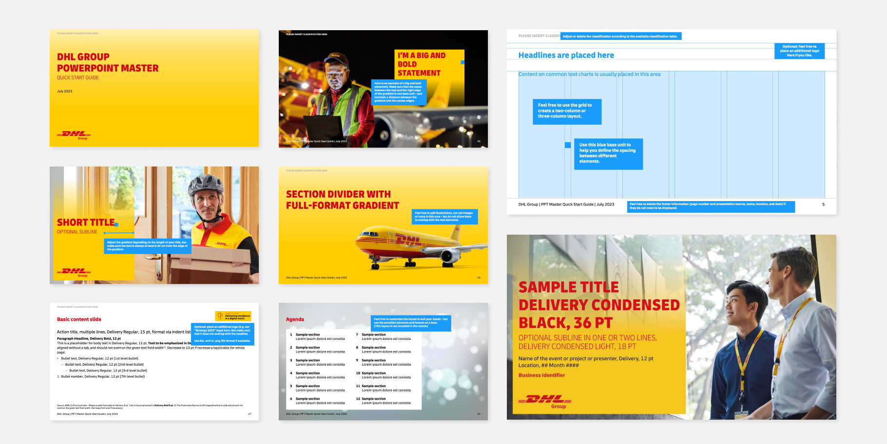 The Quick Start Guide takes you step by step through the templates ...