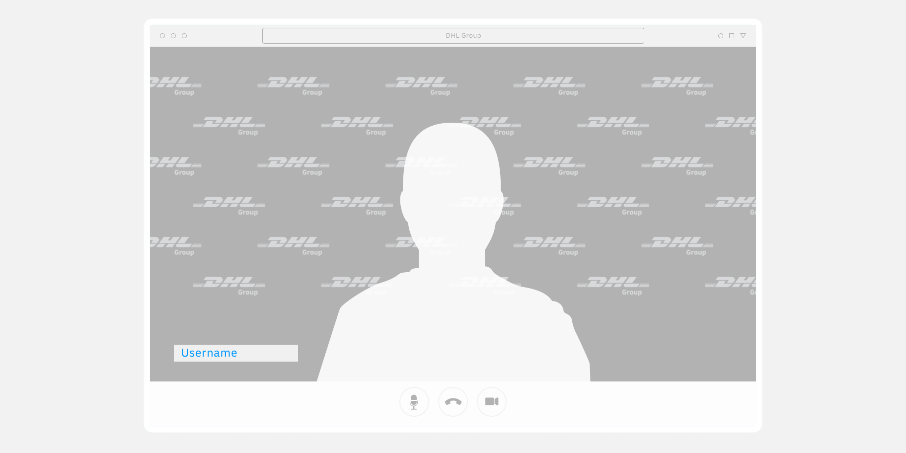 Logo backdrop on a gray background