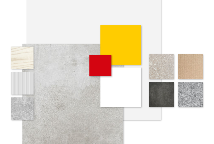 Range of materials for DHL Service Points