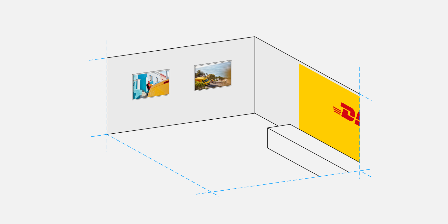 Imagery and video content from the Media Library for posters, large ...