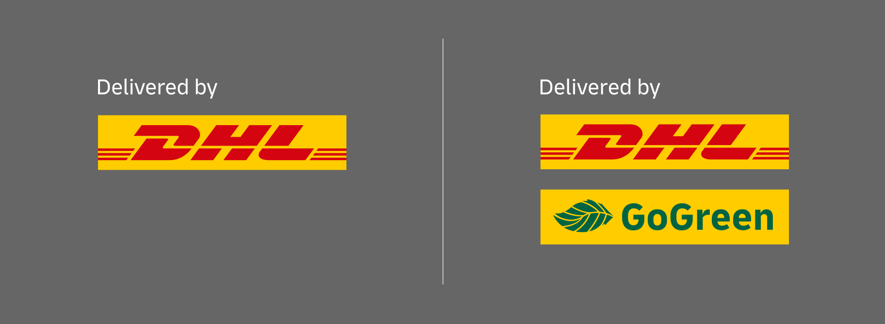 Logos on dark background