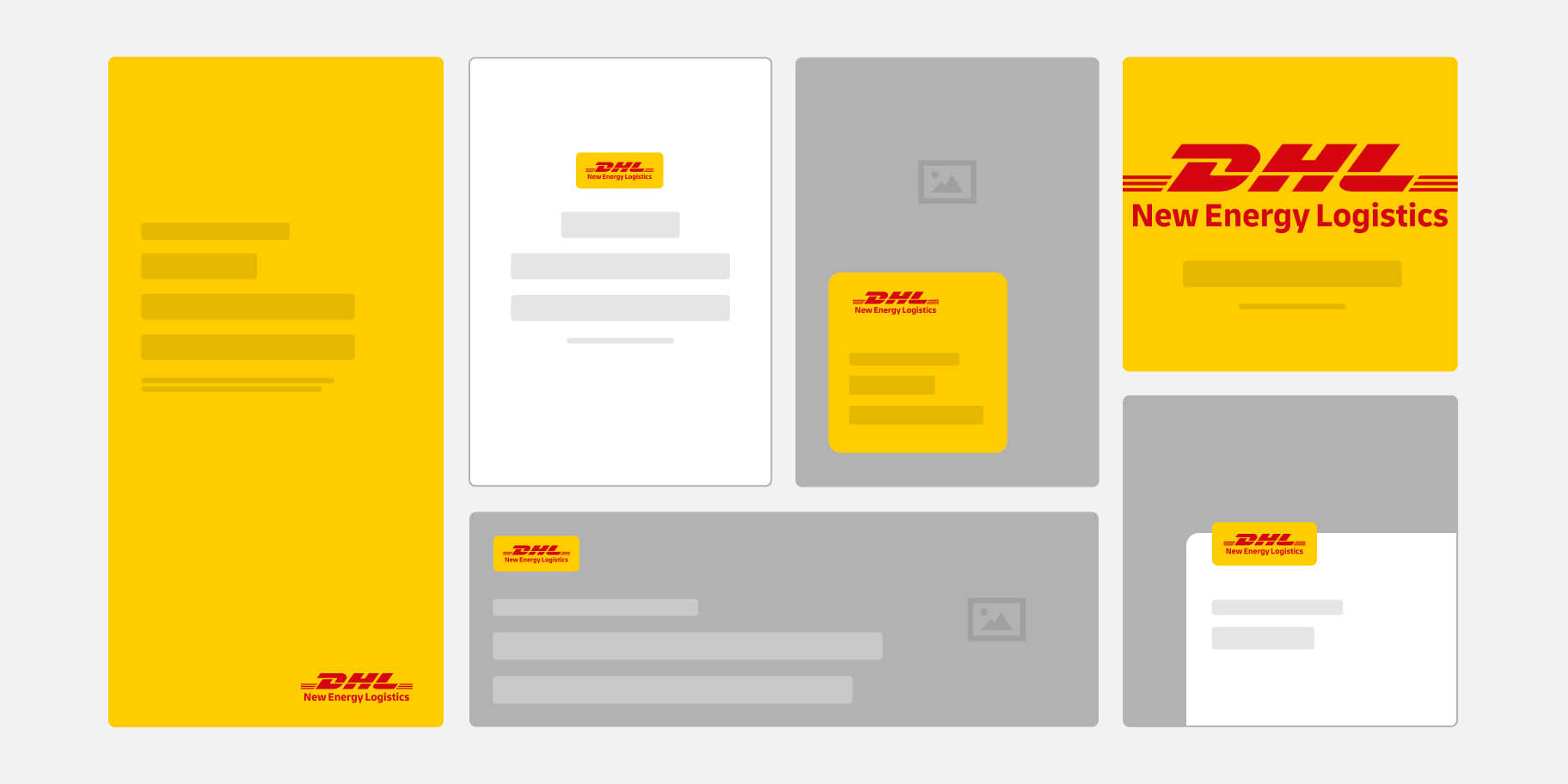 The New Energy Logistics logos are placed the same way as other DHL ...