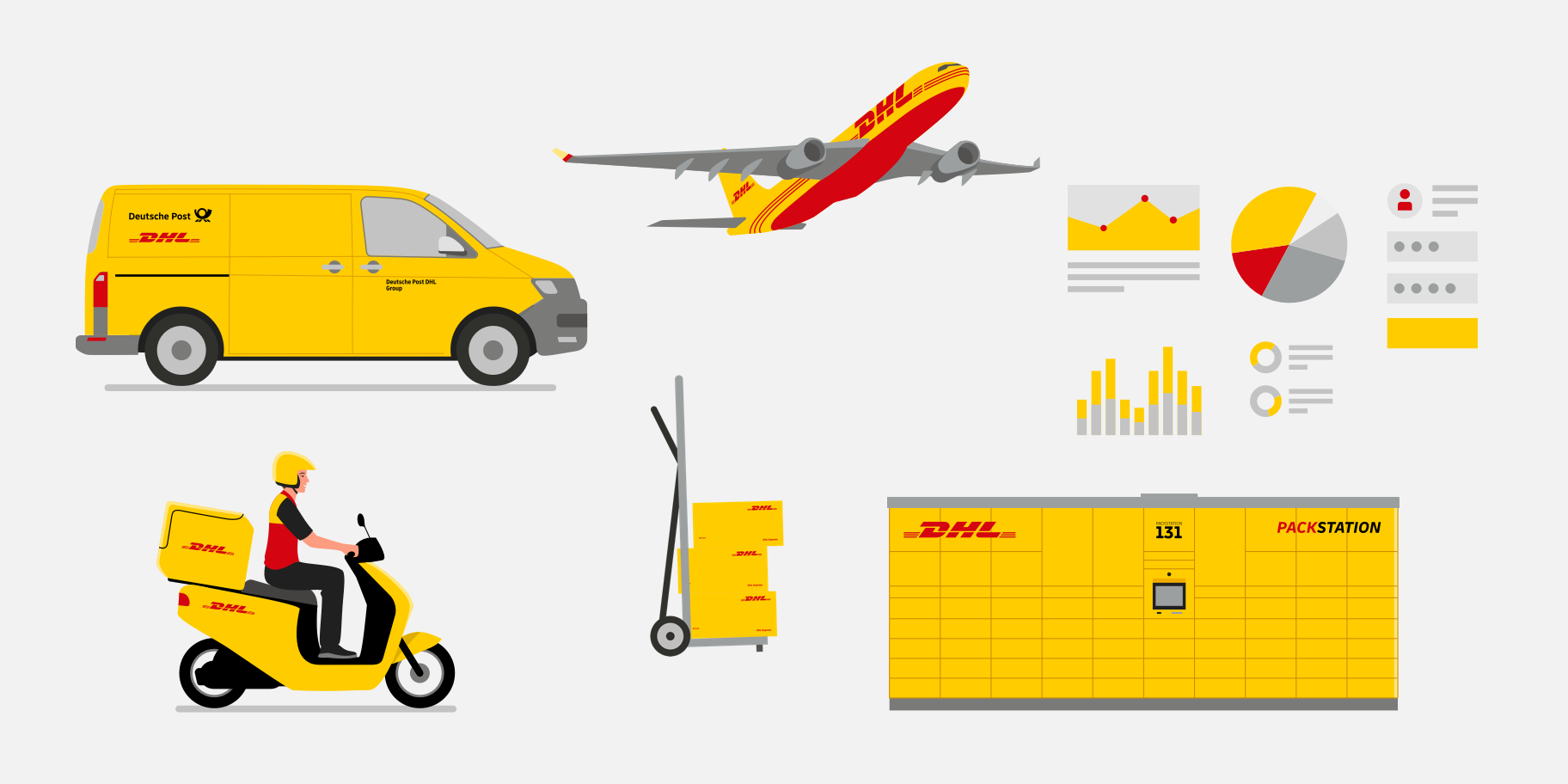 Illustrationen | DHL Brand Hub | www.dpdhl-brands.com