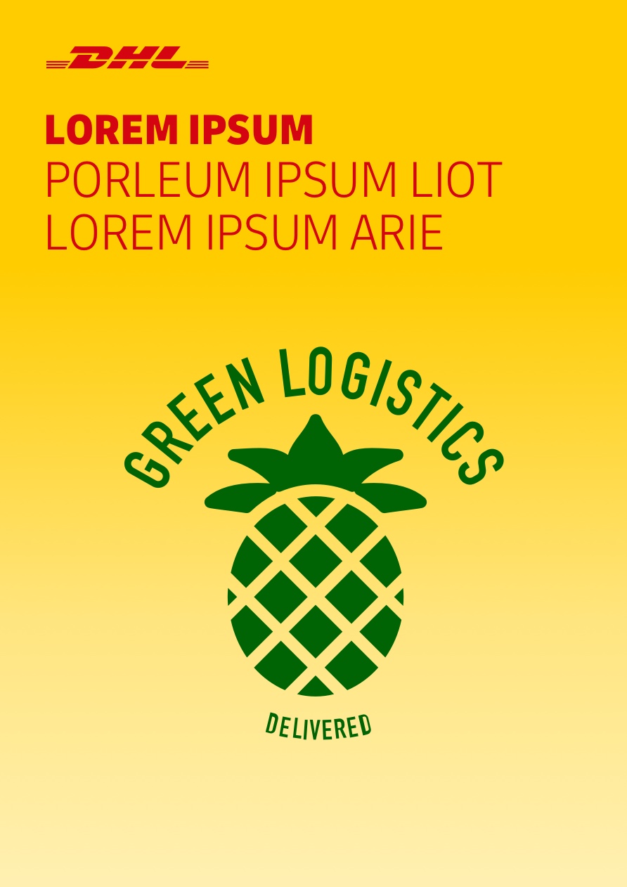 Don’t create a key visual with elements that are not part of the DHL ...