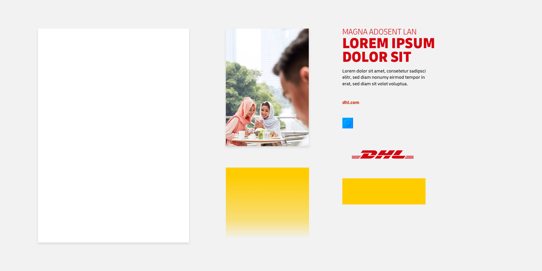 Designing a layout with a highlight gradient