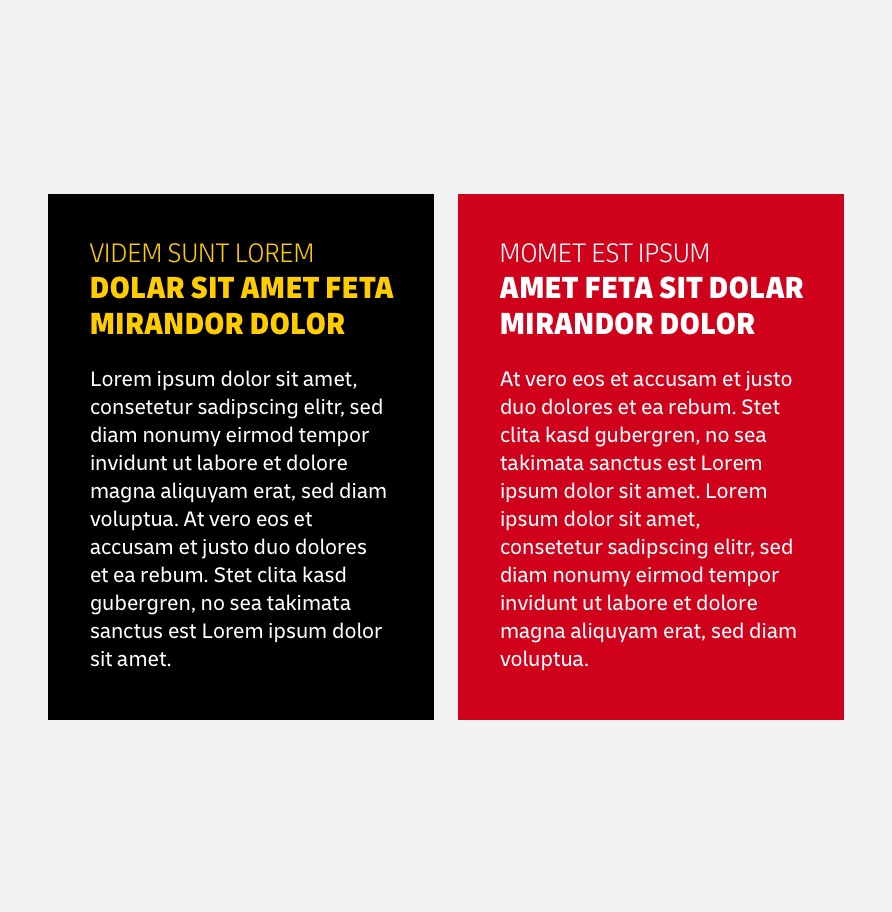 Don’t format tile backgrounds in DHL Red, black or transparent shades ...