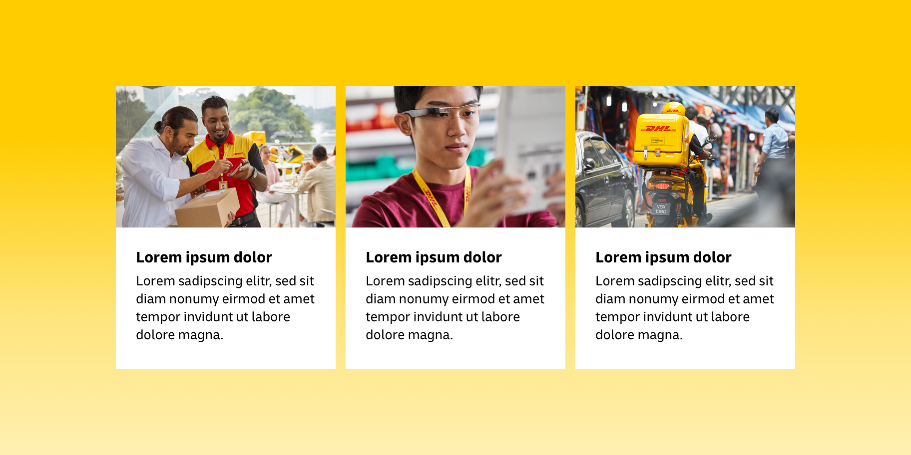 Tiles on full-format gradient