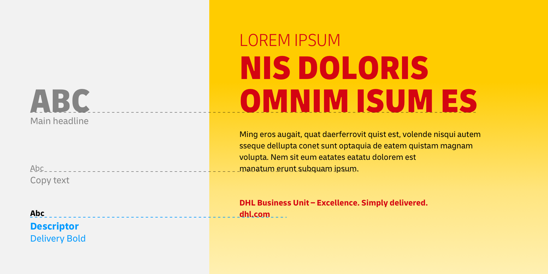 DHL Red is the preferred color for Business Units, our claim and web ...
