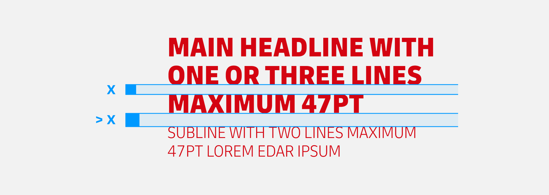 This rule applies to both top and sublines.