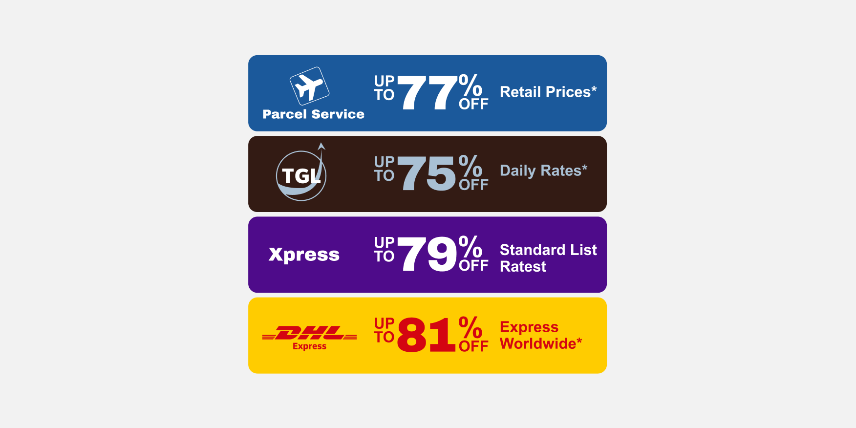 Carrier landing pages