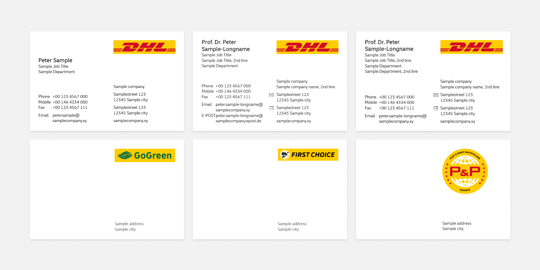 dhl headed paper