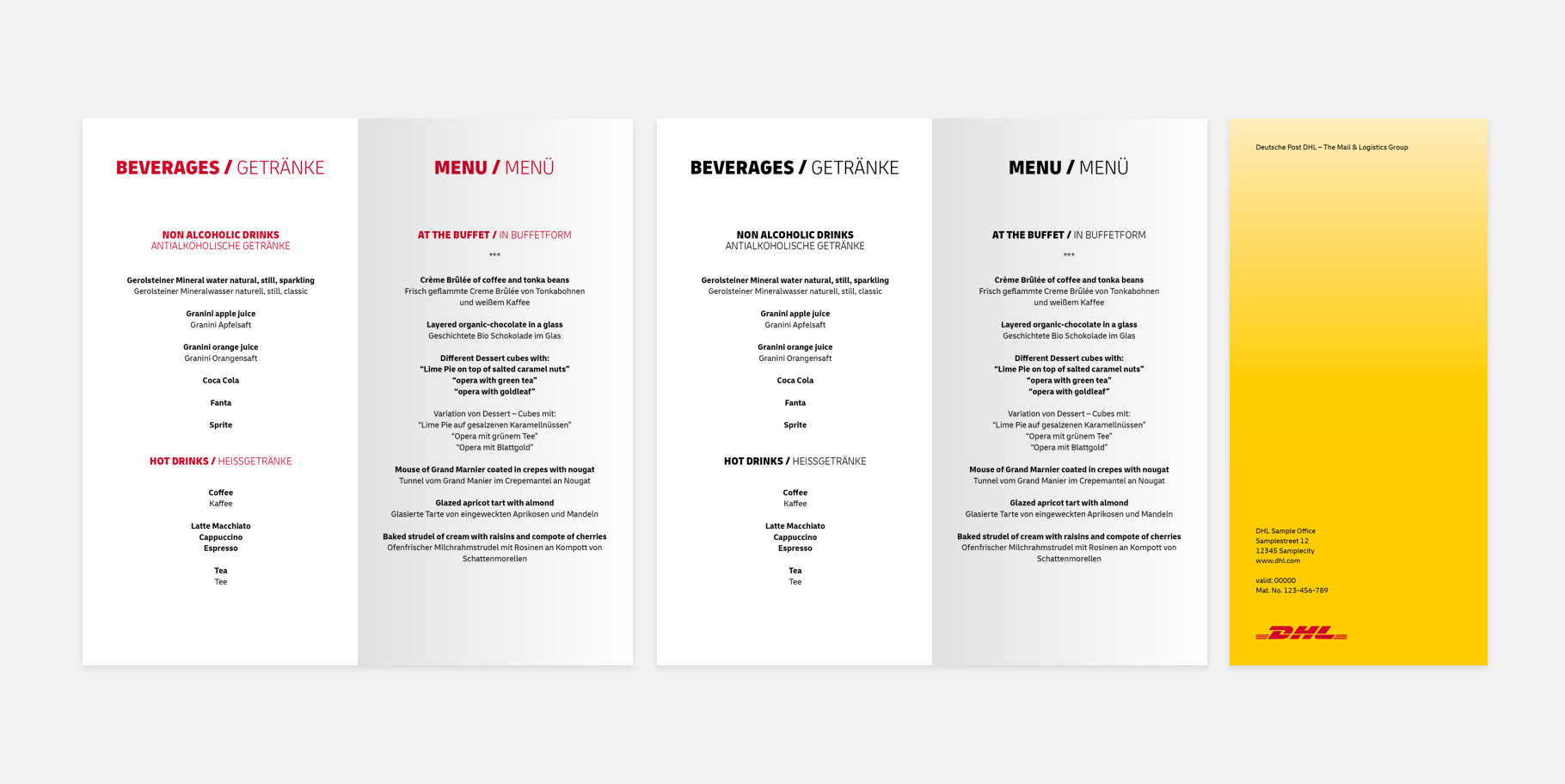 DL portrait (105 x 210 mm) Inside pages