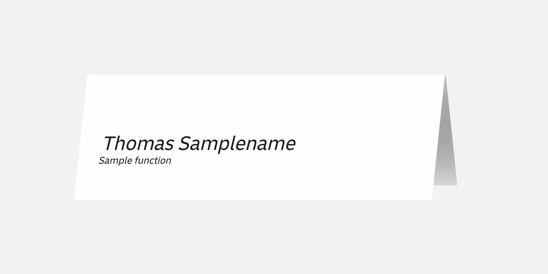 Folded and set up without DHL branding