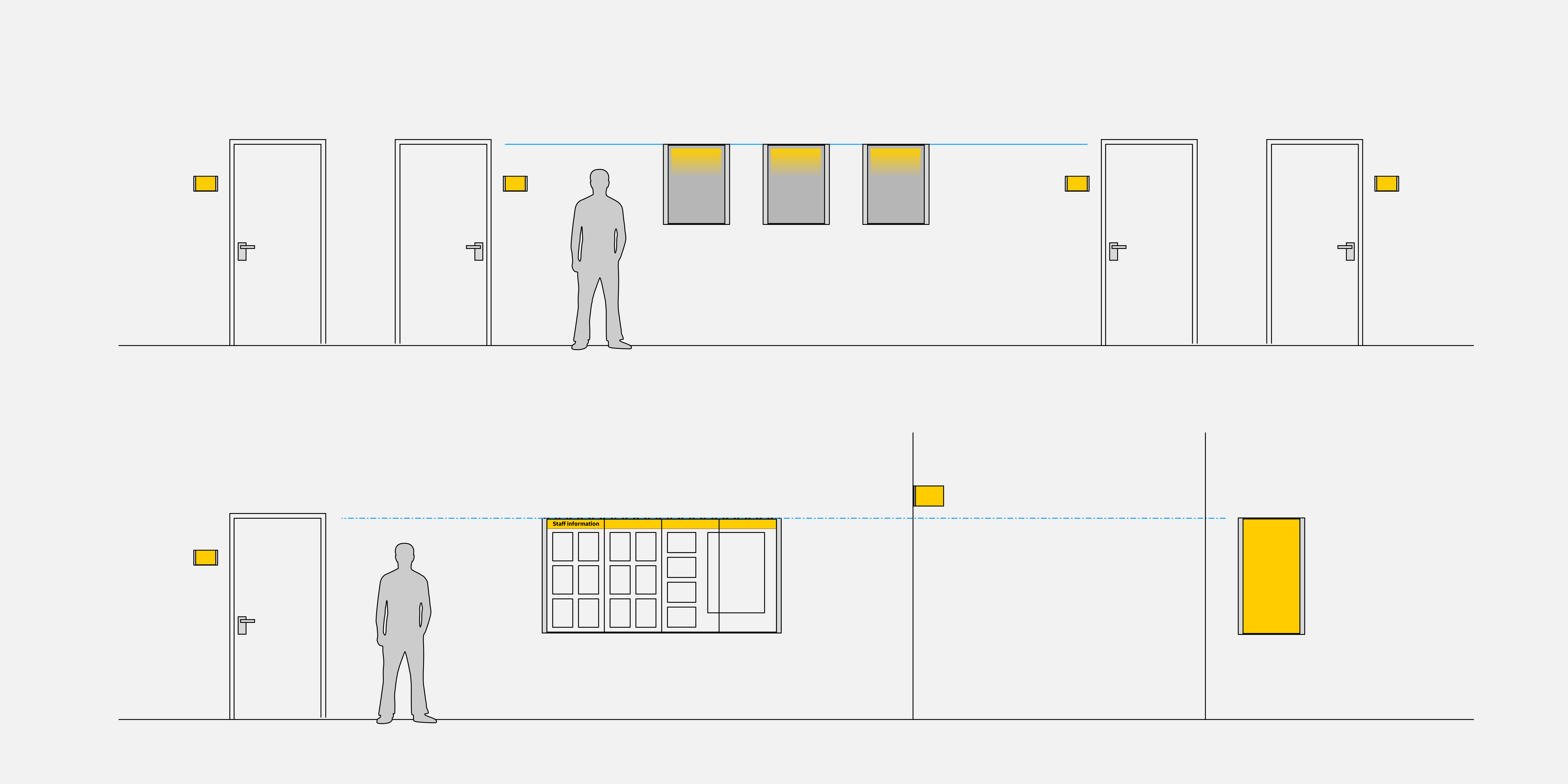 Signs with and without DHL logo