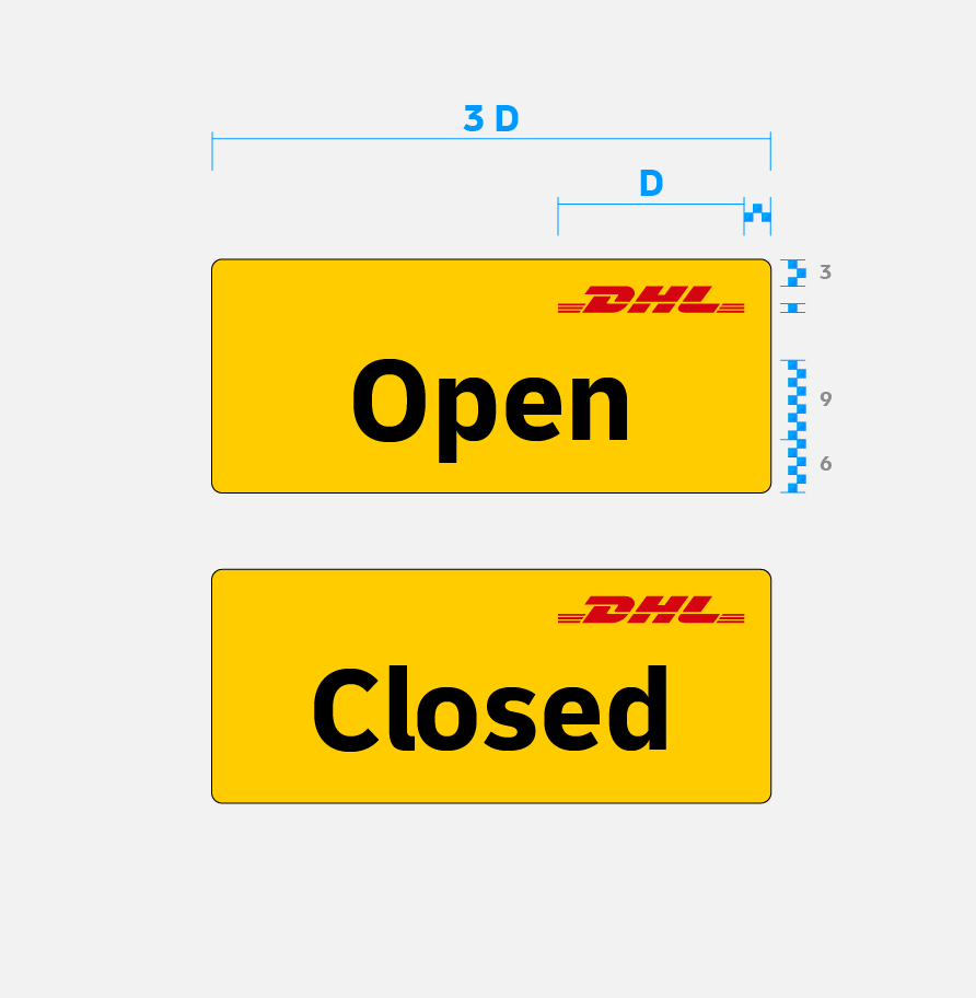 You may design signs or stickers with rounded corners to prevent the ...