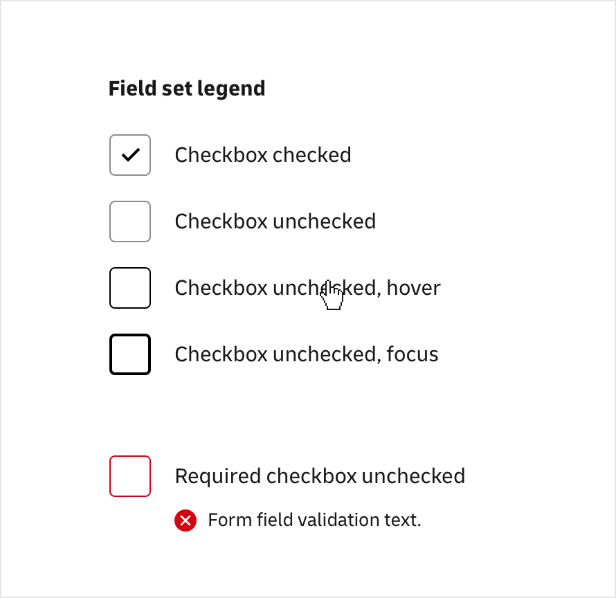 Checkboxes