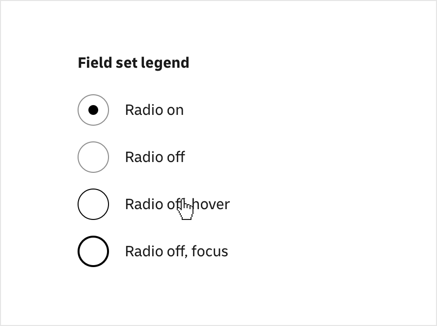 Radio buttons