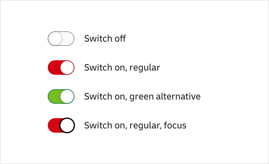 When to use switch buttons