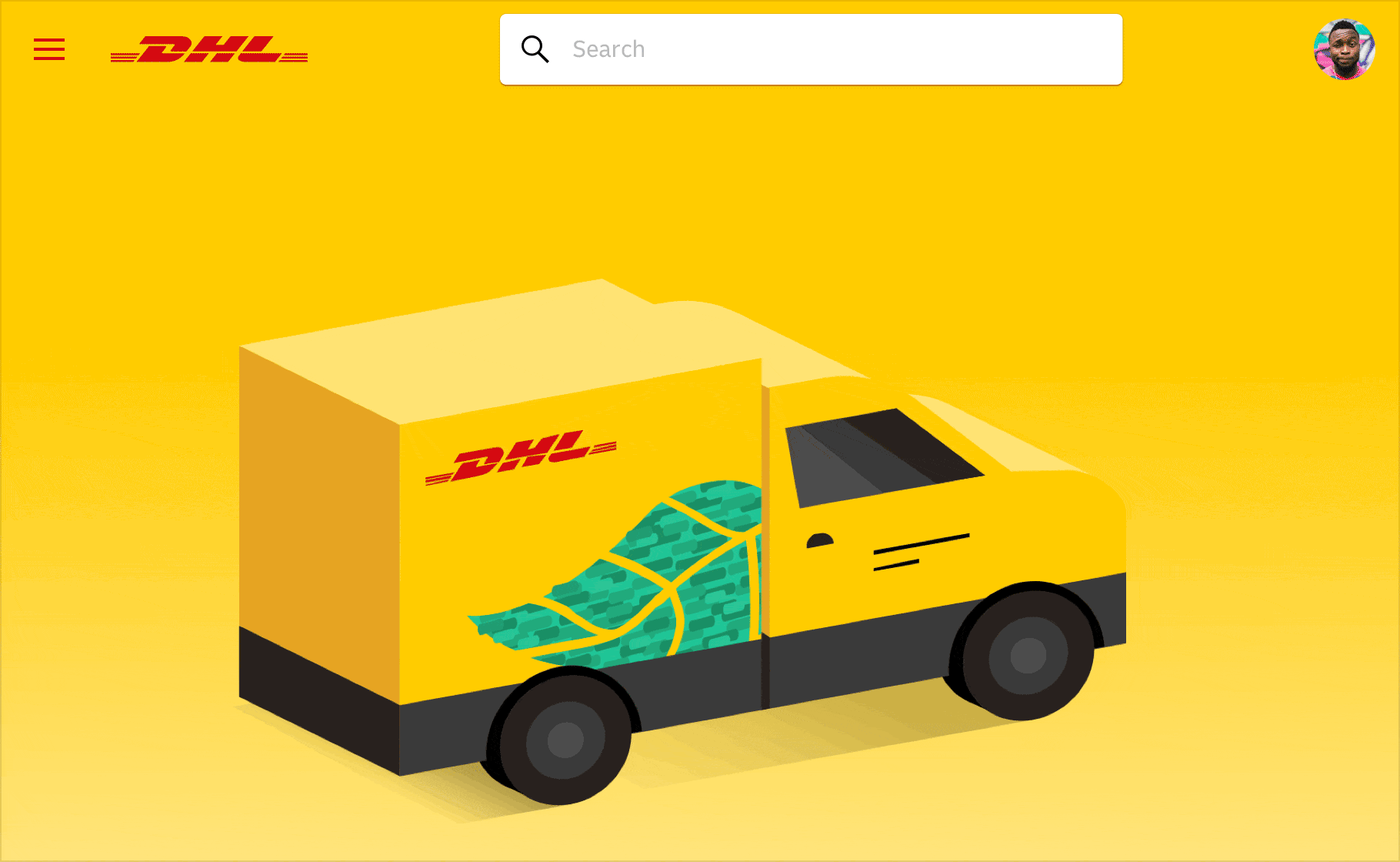UI Animation | DHL Brand Hub | www.dpdhl-brands.com