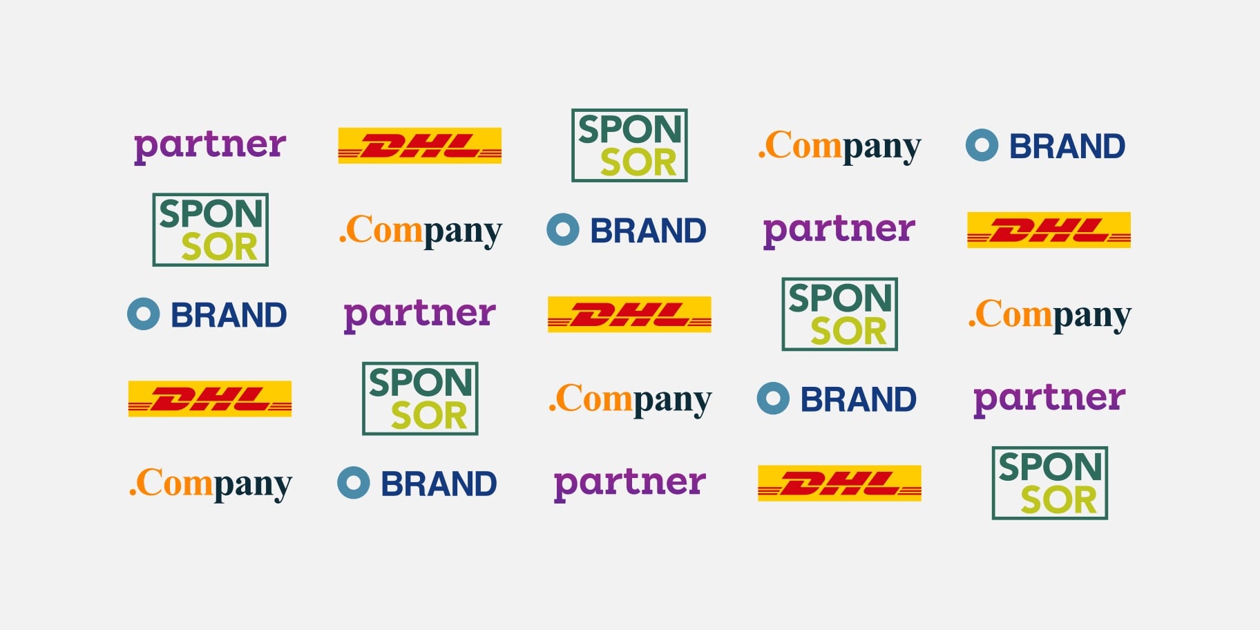 Backdrop with the standard logo.