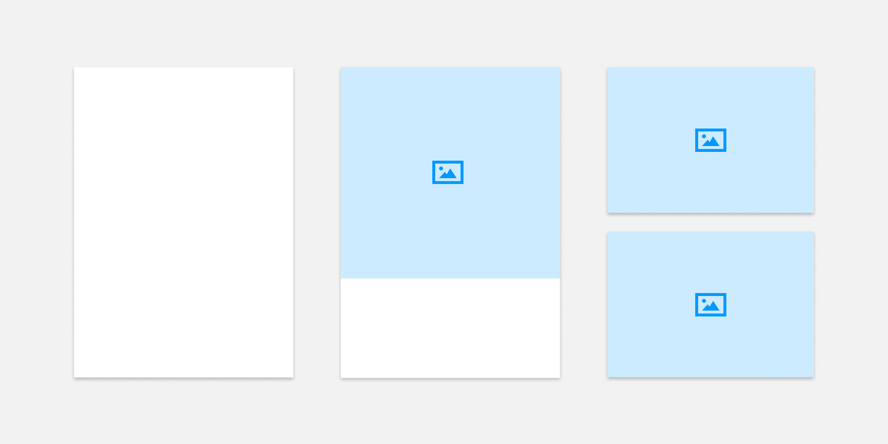 Erstellen Sie ein Layout im Vollformat oder unterteilen Sie die Fläche ...