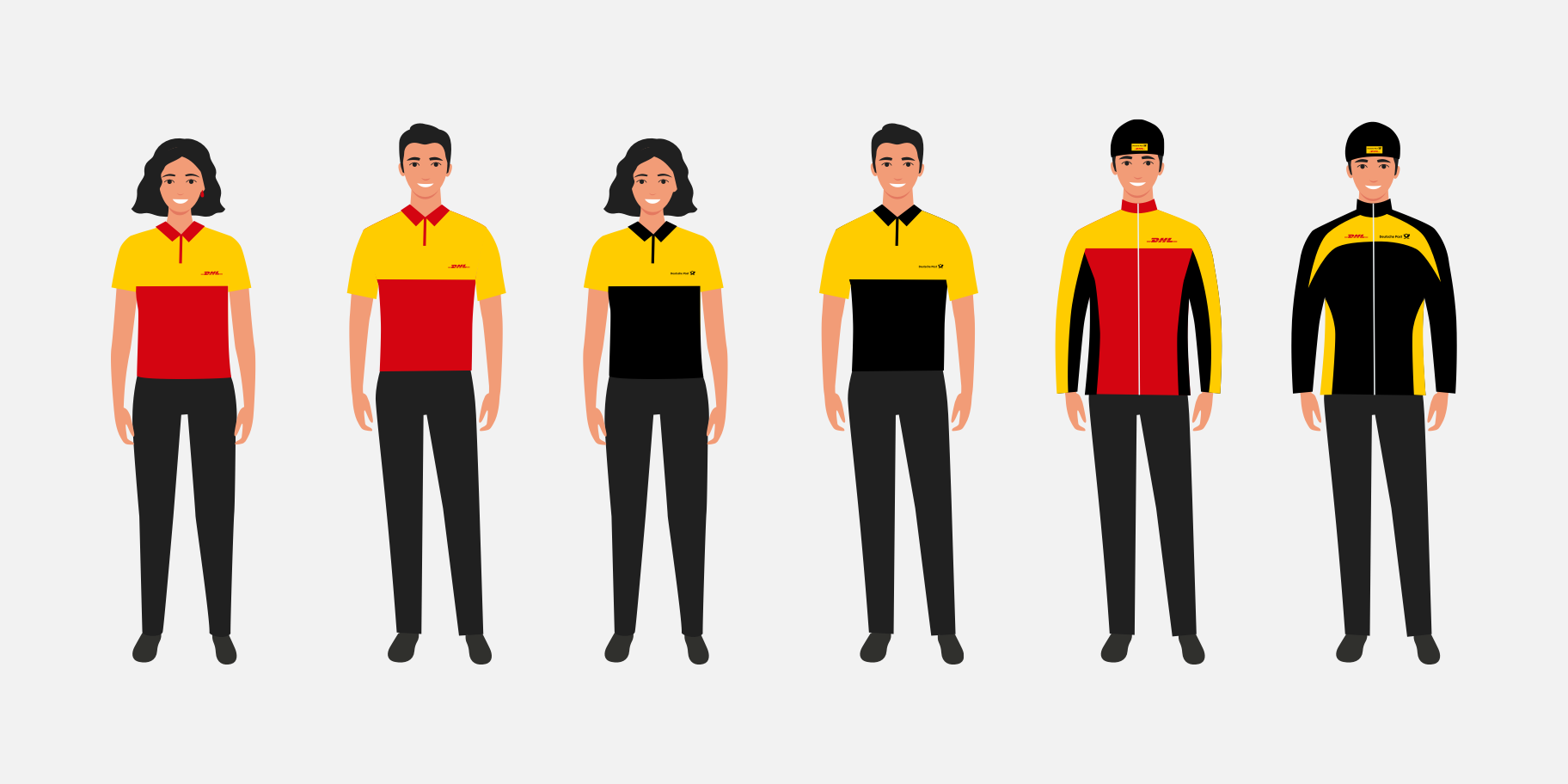 DHL, Deutsche Post, and co-branded corporate wear