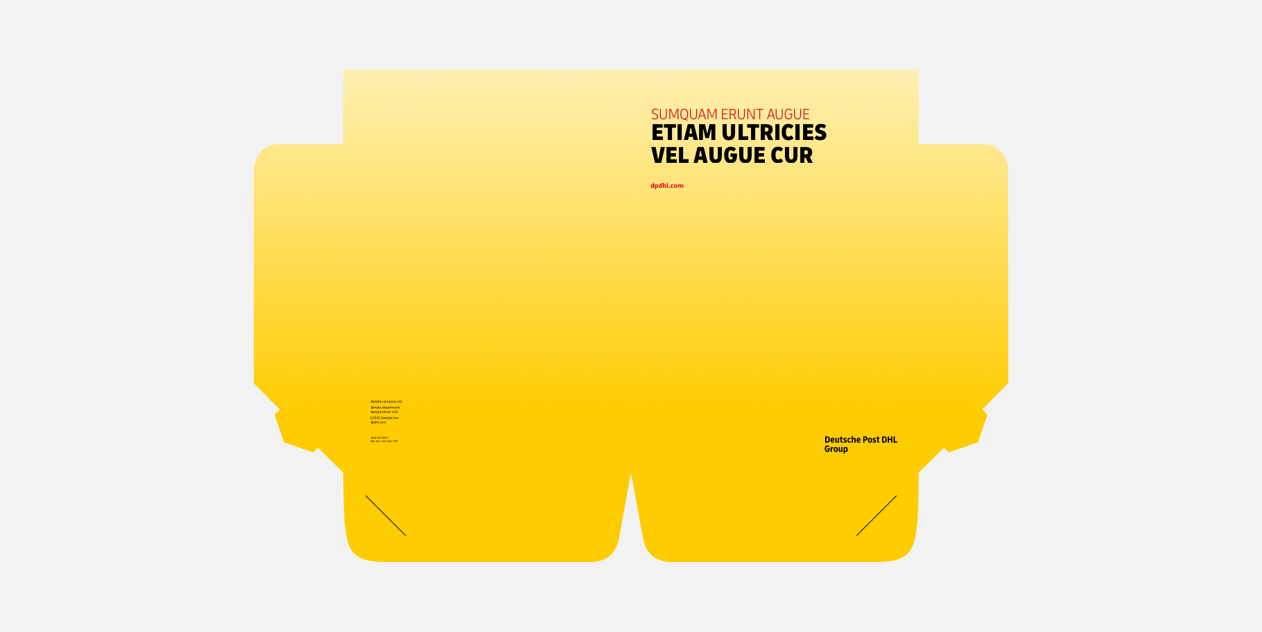 Press kit folder front and back covers follow our brochure layout ...