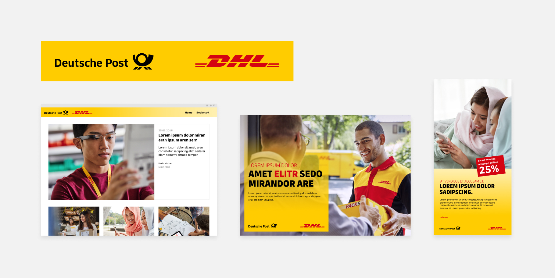 deutsche post logo evolution